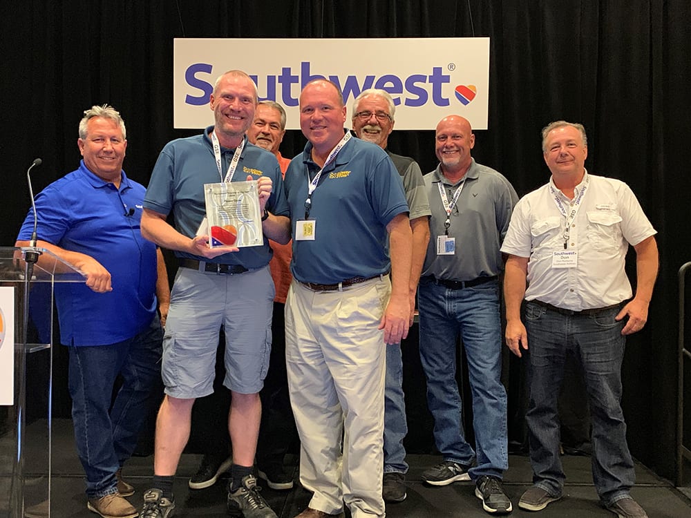 Southwest Airlines presents an annual award to Power Stow