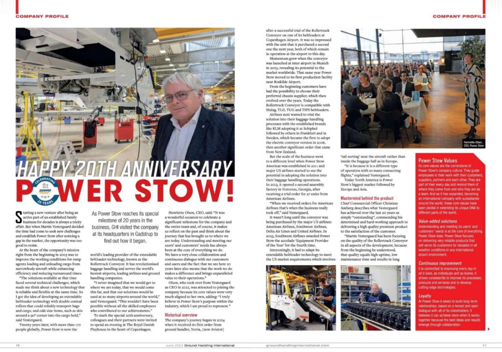20 Years of Innovative Baggage Handling on the Ramp - Power Stow